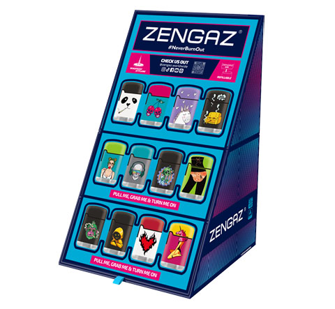 Encendedor Zengaz Jet Flame ZL-3 Cubo Diseños Surtidos (Display 48 uds ...
