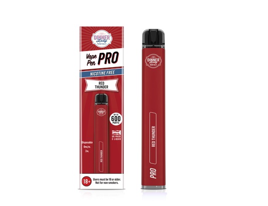 Vape PenPro Dinner Lady 600 PUFF Red Thunder (Bebida Energetica) 0% NIC ...