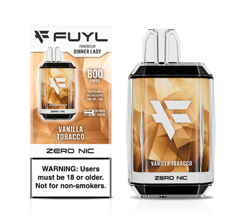 Vape Dinner Lady Fuyl Vanilla Tobacco 0% NIC 800 PUFFS - Distribuidora ...