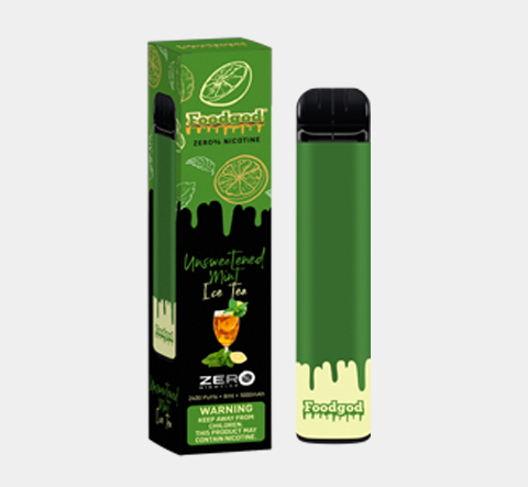 Vape Foodgod Mint Ice Tea 0% NIC 2400 PUFFS - Distribuidora Heinrich