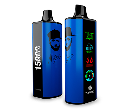 Vape Fume Nicky Jam 15.000 Puff 0% Nic Blue Miami (Blueberry Mint ...