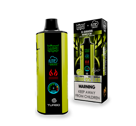 Vape Fume Nicky Jam 15.000 Puff 0% Nic El Ganador (Mango, Kiwi ...