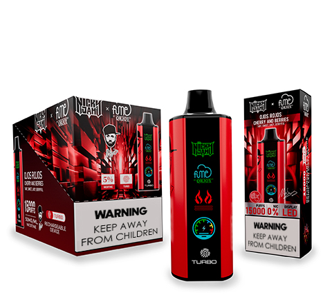 Vape Fume Nicky Jam 15.000 Puff Ojos Rojos (Cherry Berries ...