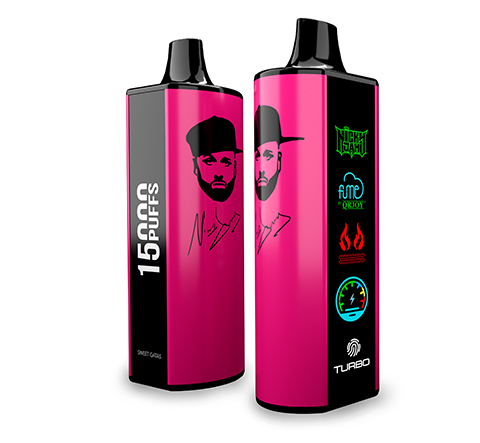 Vape Fume Nicky Jam 15.000 Puff 0% nic Sweet Gatas (Strawberry, banana ...