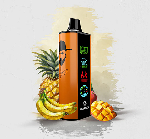 Vape Fume Nicky Jam 15.000 Puff 0% Nic Yellow Amanecer (Mango, Banana ...