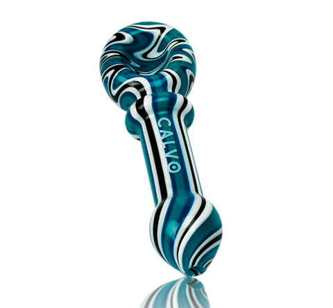 Pipa Calvo Glass Azul 11 cm - Distribuidora Heinrich