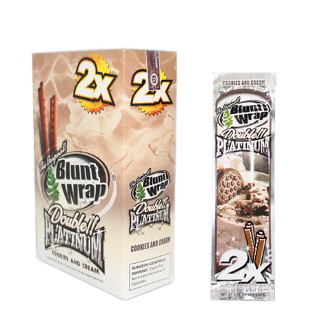 Blunt Wrap Platinium x2 Cookies and Cream - Distribuidora Heinrich